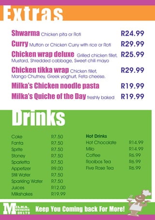 Milka Menus | PDF