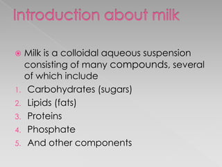 Milk analysis | PPT