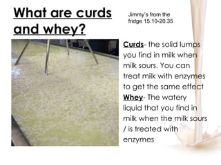 Milk and cheese | PPT | Chemistry | Science