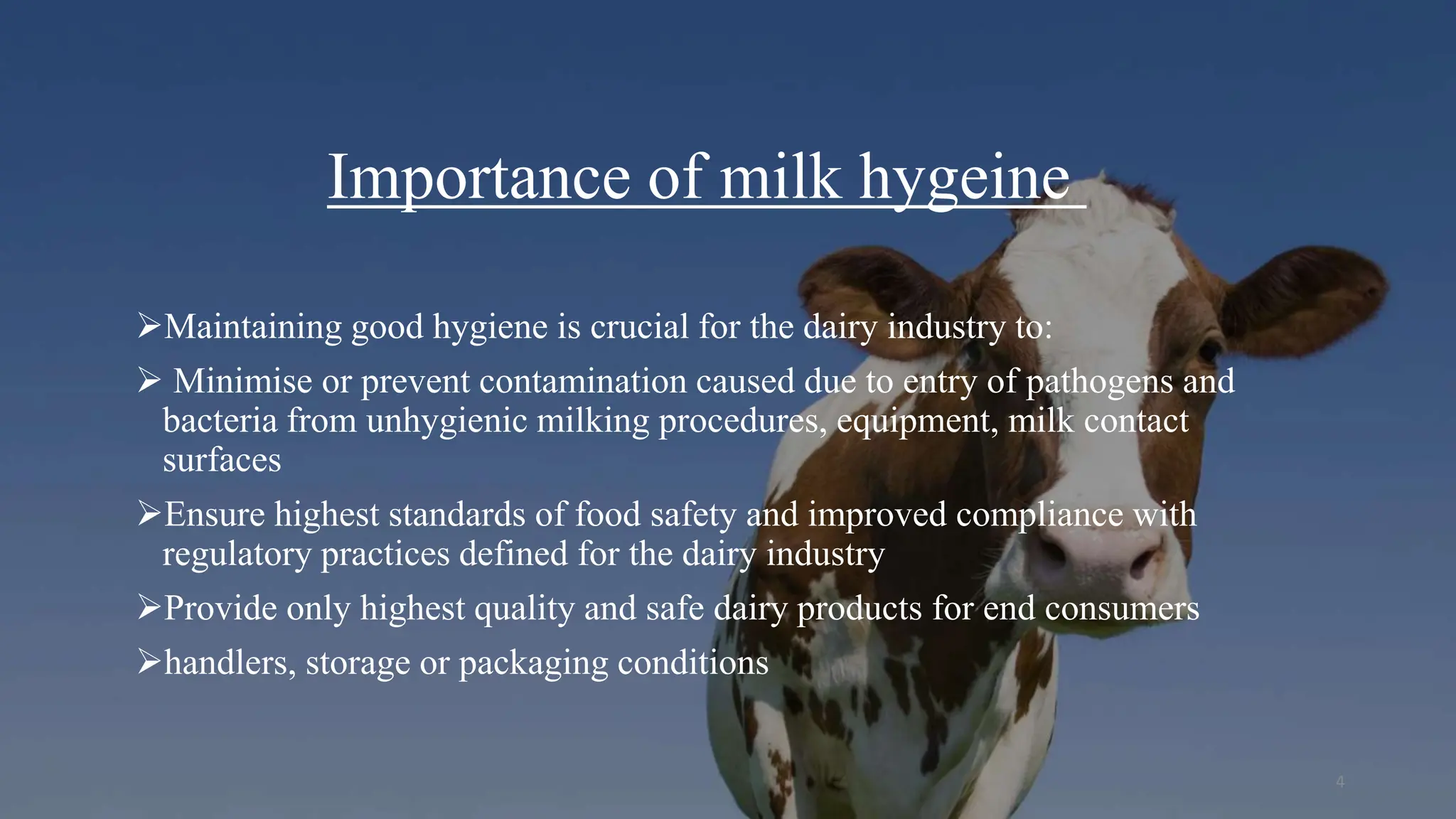 management practices for good milk hygiene | PPTX