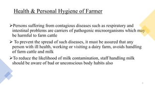 management practices for good milk hygiene | PPTX