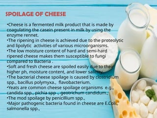 MILK AND MILK PRODUCTS- source, contamination, spoilage and prevention ...