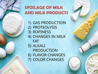 MILK AND MILK PRODUCTS- source, contamination, spoilage and prevention ...
