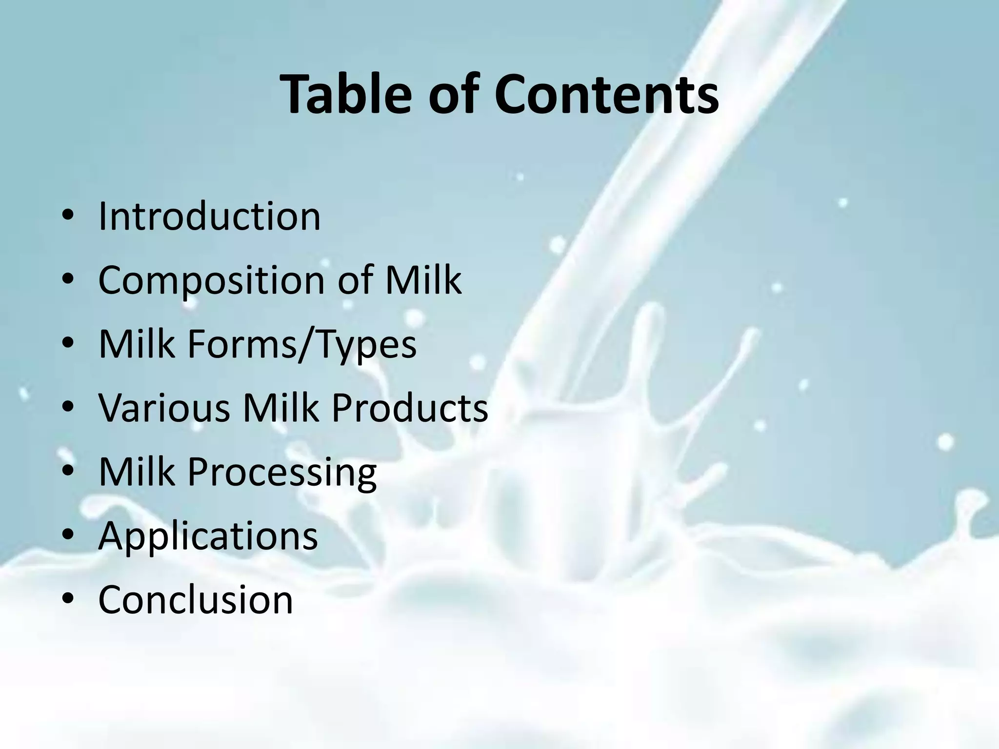 Milk and milk products | PPTX
