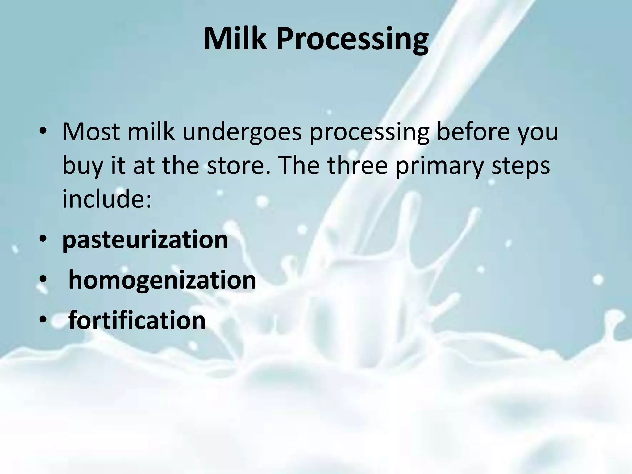 Milk and milk products | PPTX