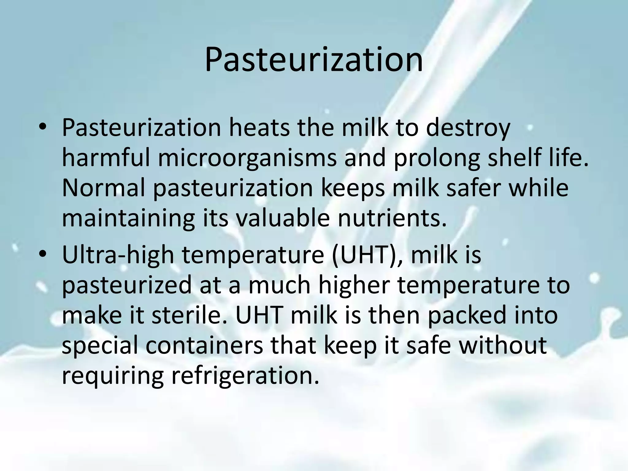 Milk and milk products | PPTX