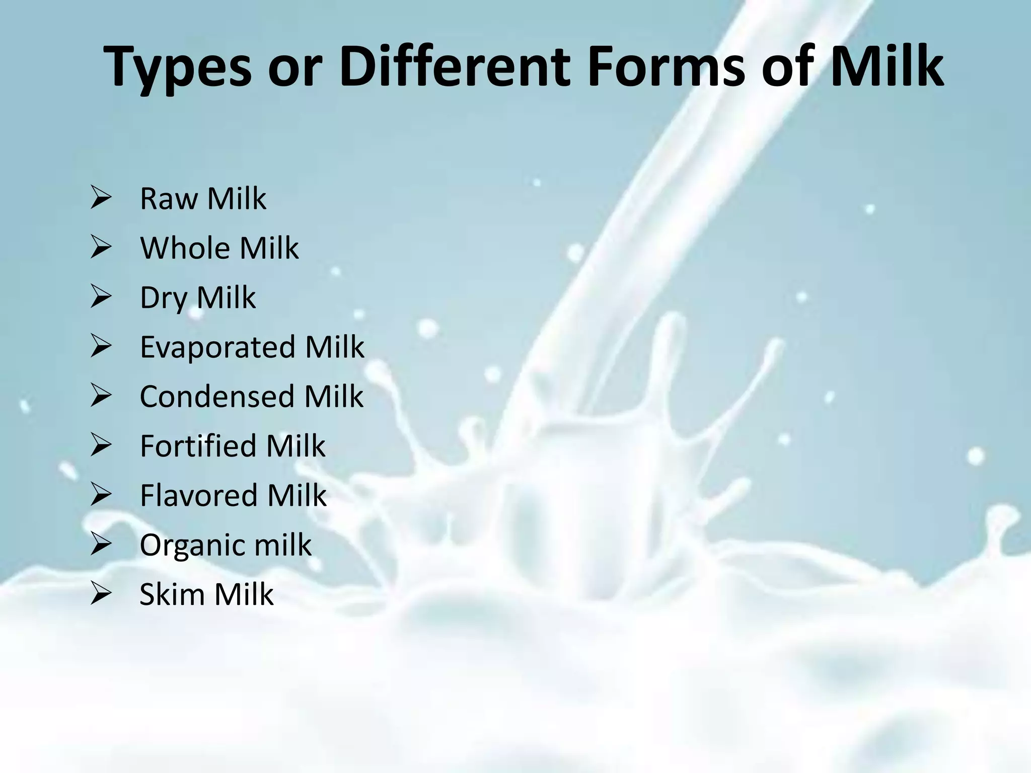 Milk and milk products | PPTX