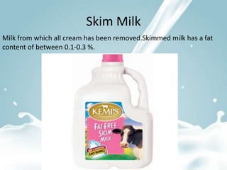 Milk and milk products | PPTX