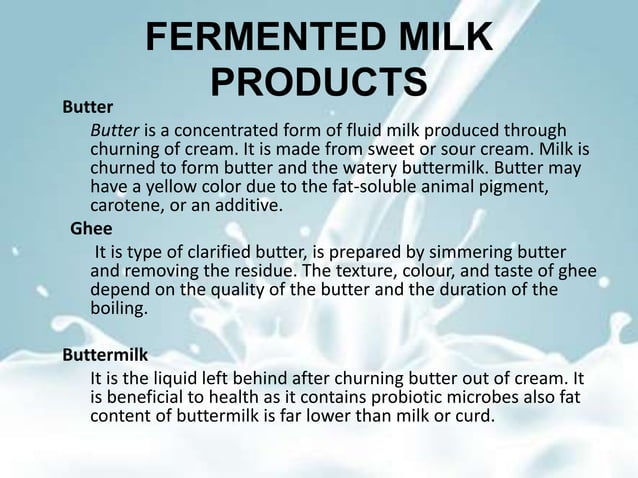 Milk and milk products | PPTX