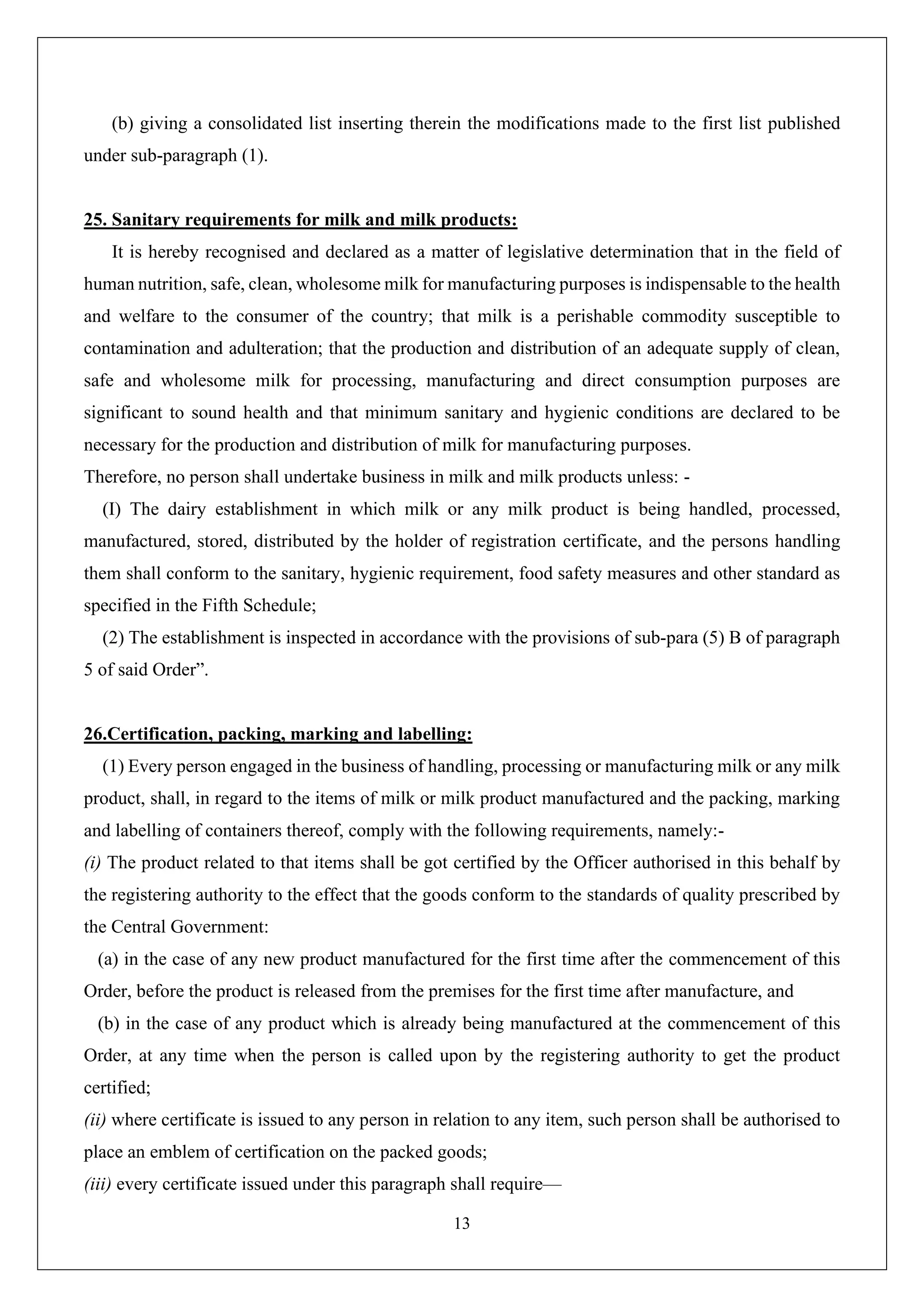 MILK AND MILK PRODUCTS ORDER (MMPO) | PDF
