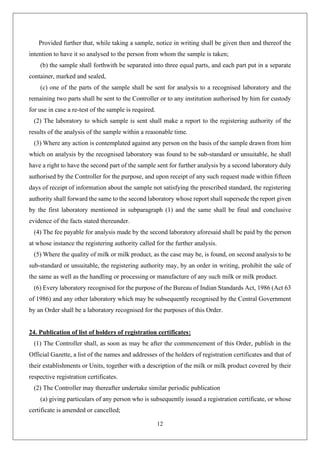 MILK AND MILK PRODUCTS ORDER (MMPO) | PDF