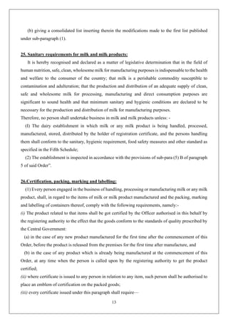 MILK AND MILK PRODUCTS ORDER (MMPO) | PDF