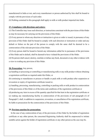 MILK AND MILK PRODUCTS ORDER (MMPO) | PDF