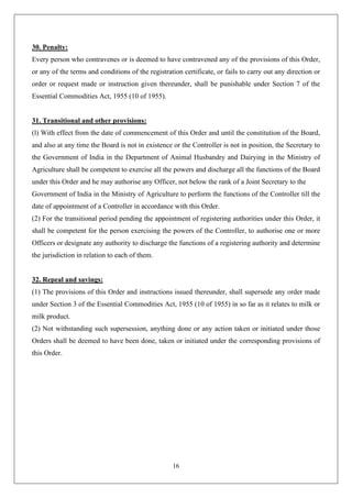 MILK AND MILK PRODUCTS ORDER (MMPO) | PDF