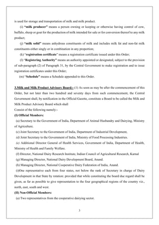 MILK AND MILK PRODUCTS ORDER (MMPO) | PDF