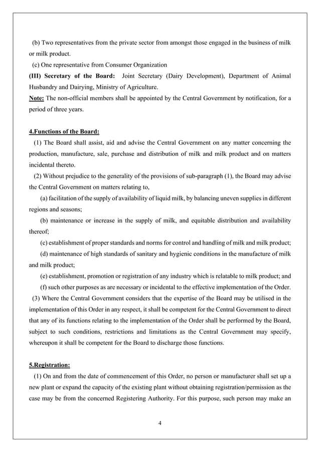 MILK AND MILK PRODUCTS ORDER (MMPO) | PDF