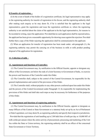MILK AND MILK PRODUCTS ORDER (MMPO) | PDF