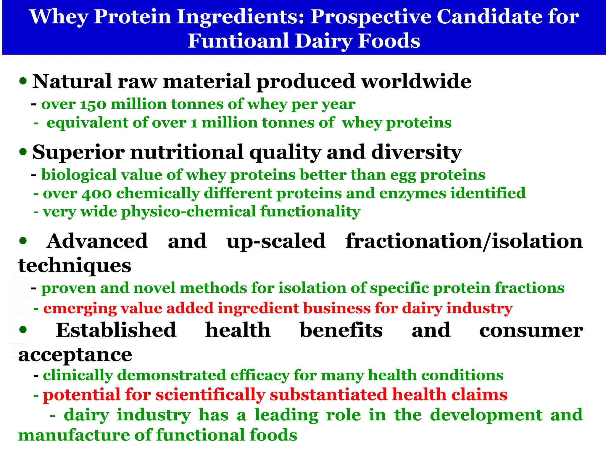 Dairy Nutraceuticals and Functional Food | PPT