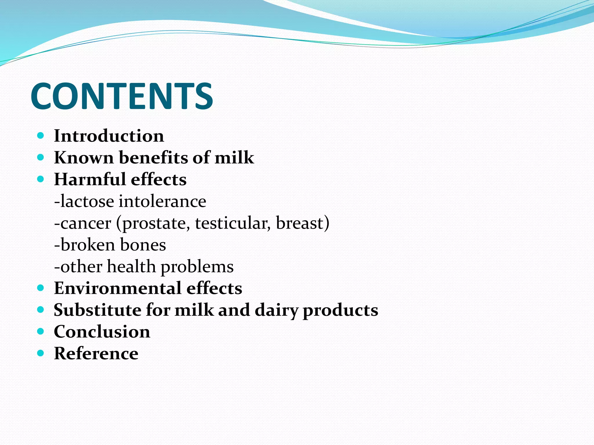 Milk : good / bad | PPTX