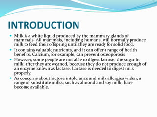 Milk : good / bad | PPTX