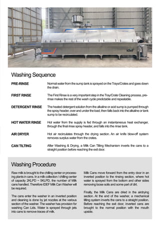 Milk Can Washer | PDF