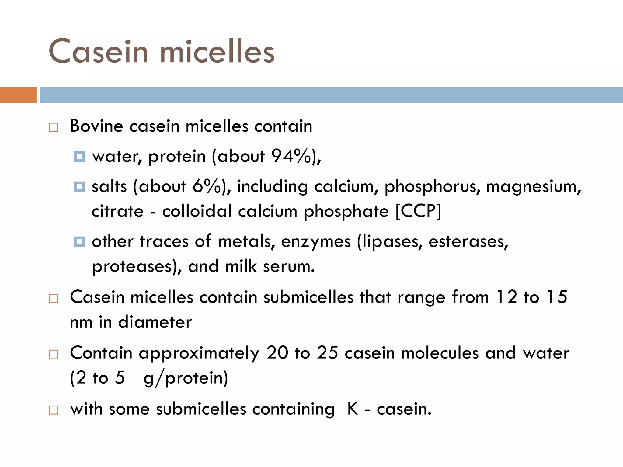 Milk chemistry and composition - Basics for Dairy processing | PDF