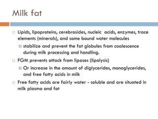 Fat Molecules In Milk