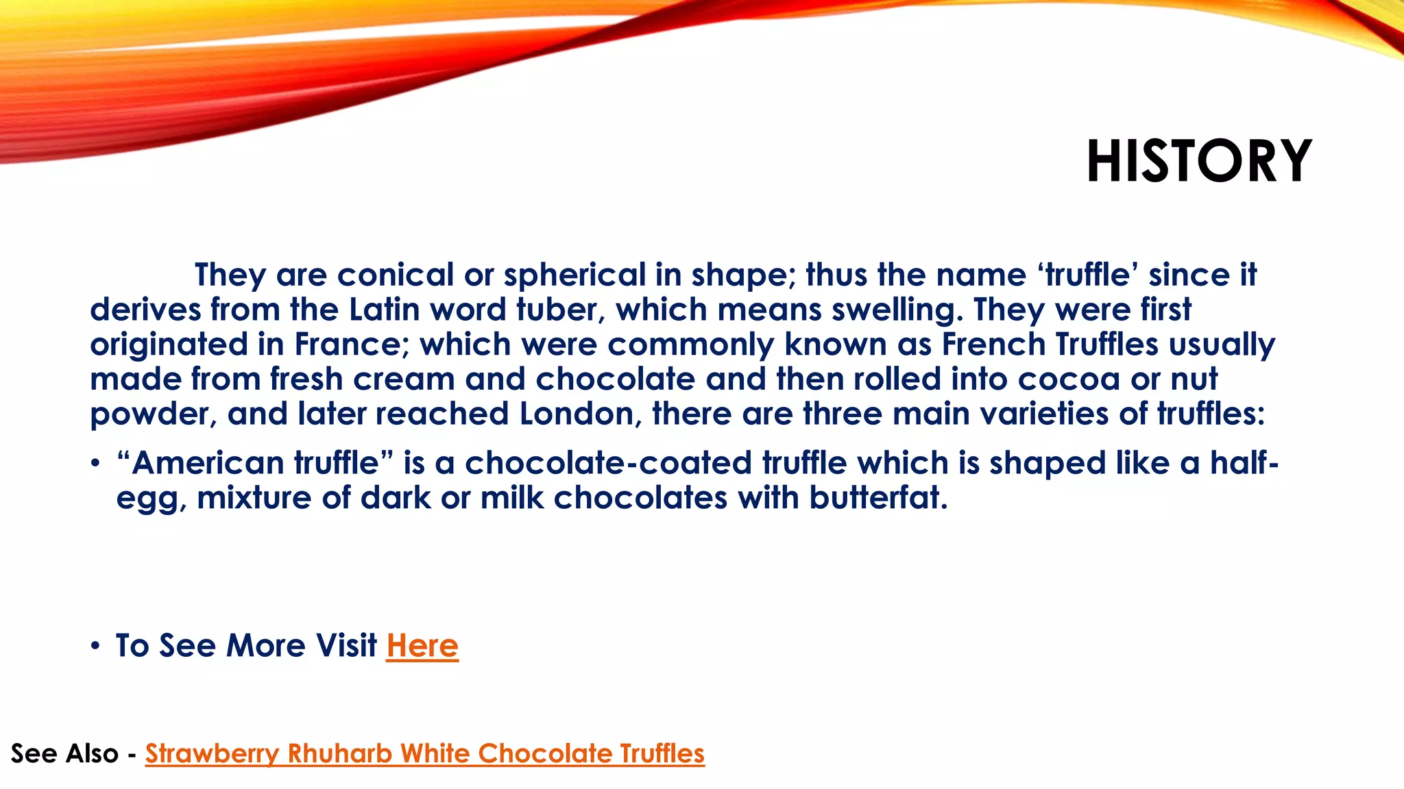 Milk chocolate truffle recipe | PPSX