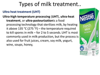 Milk, cream, yoghurt and cheese | PPT