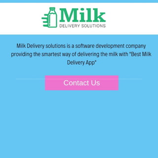 Milk delivery software | PDF