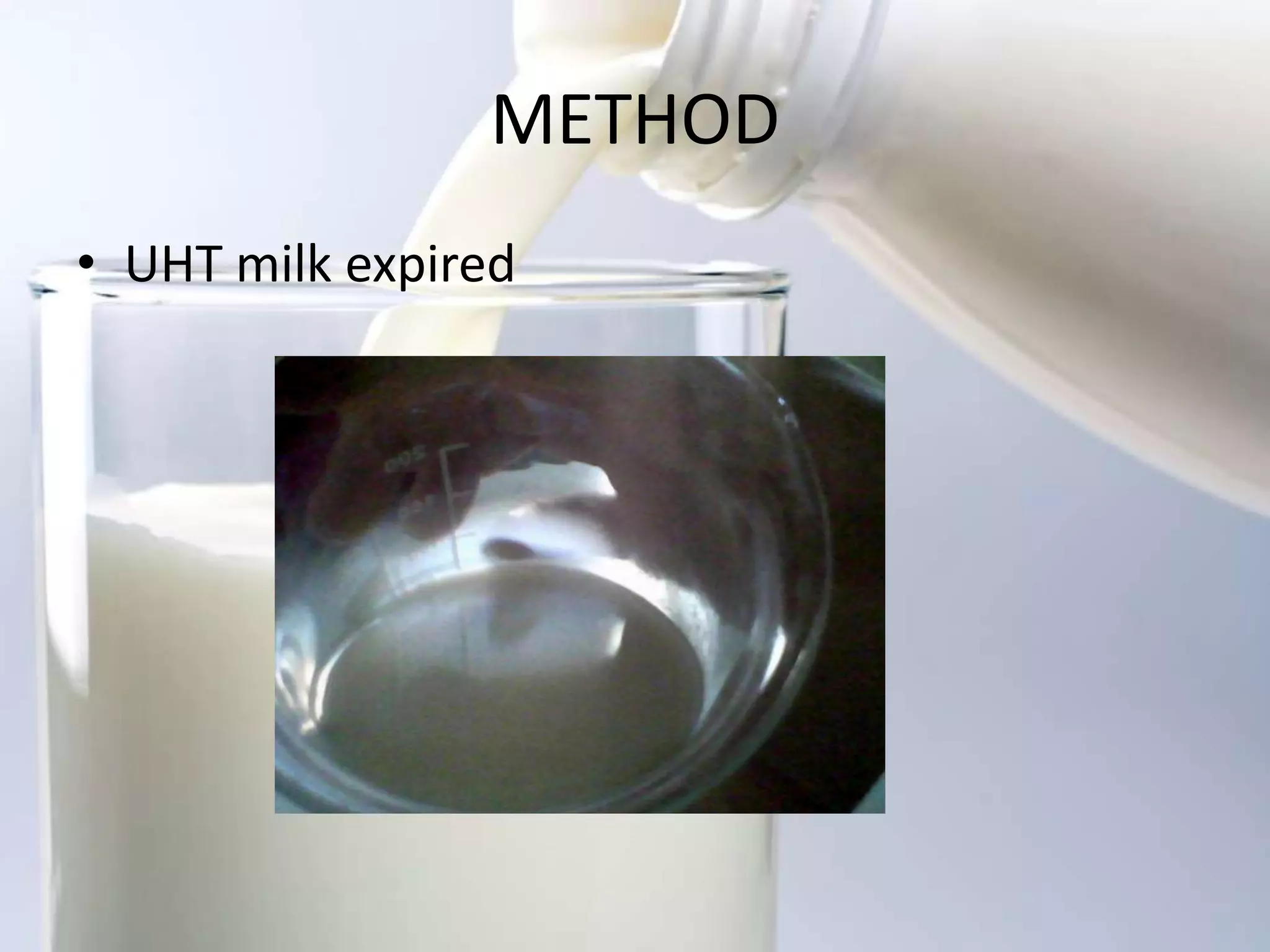 Milk experiment
