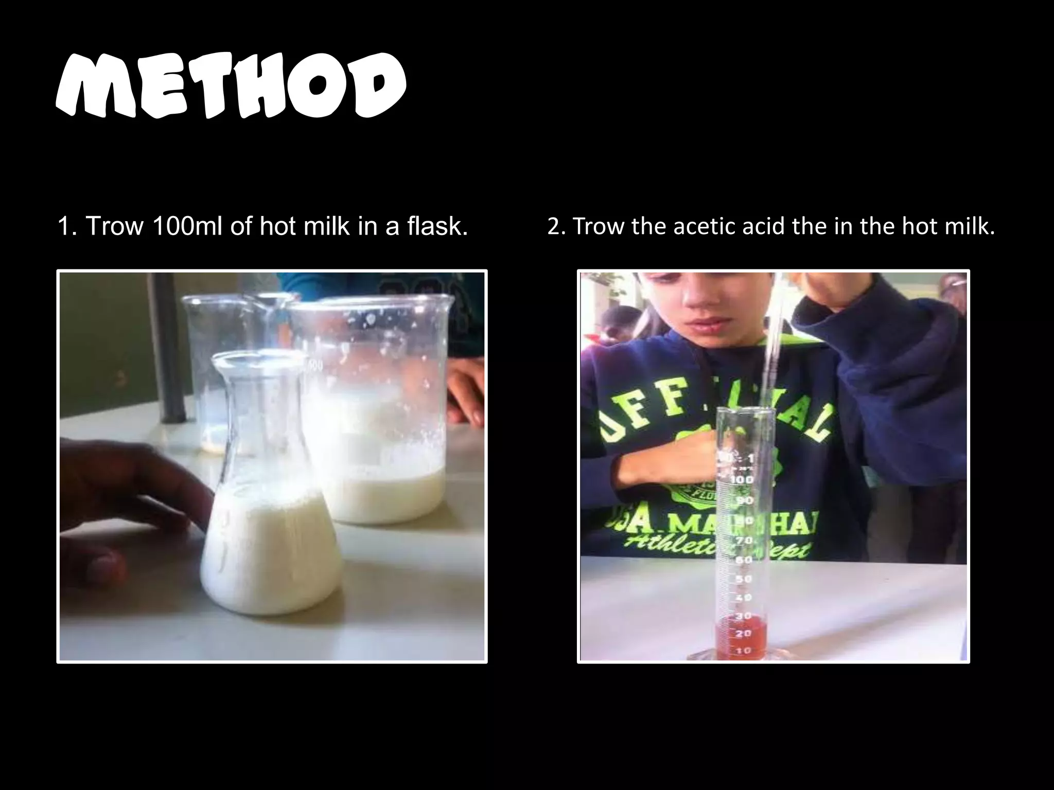 Milk experiment | PPTX | Chemistry | Science