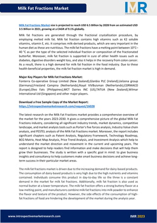 Milk Fat Fractions Market .pdf