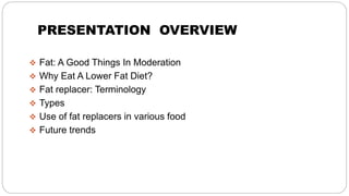 Milk fat replacers carbohydrate based | PPTX | Chemistry | Science