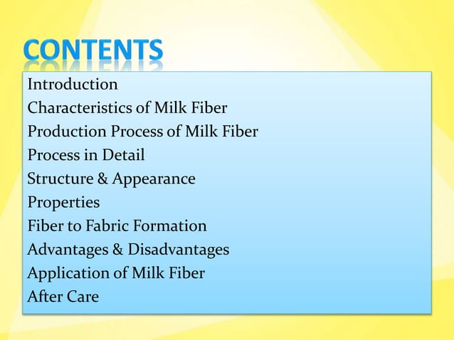 Milk fiber | PPTX