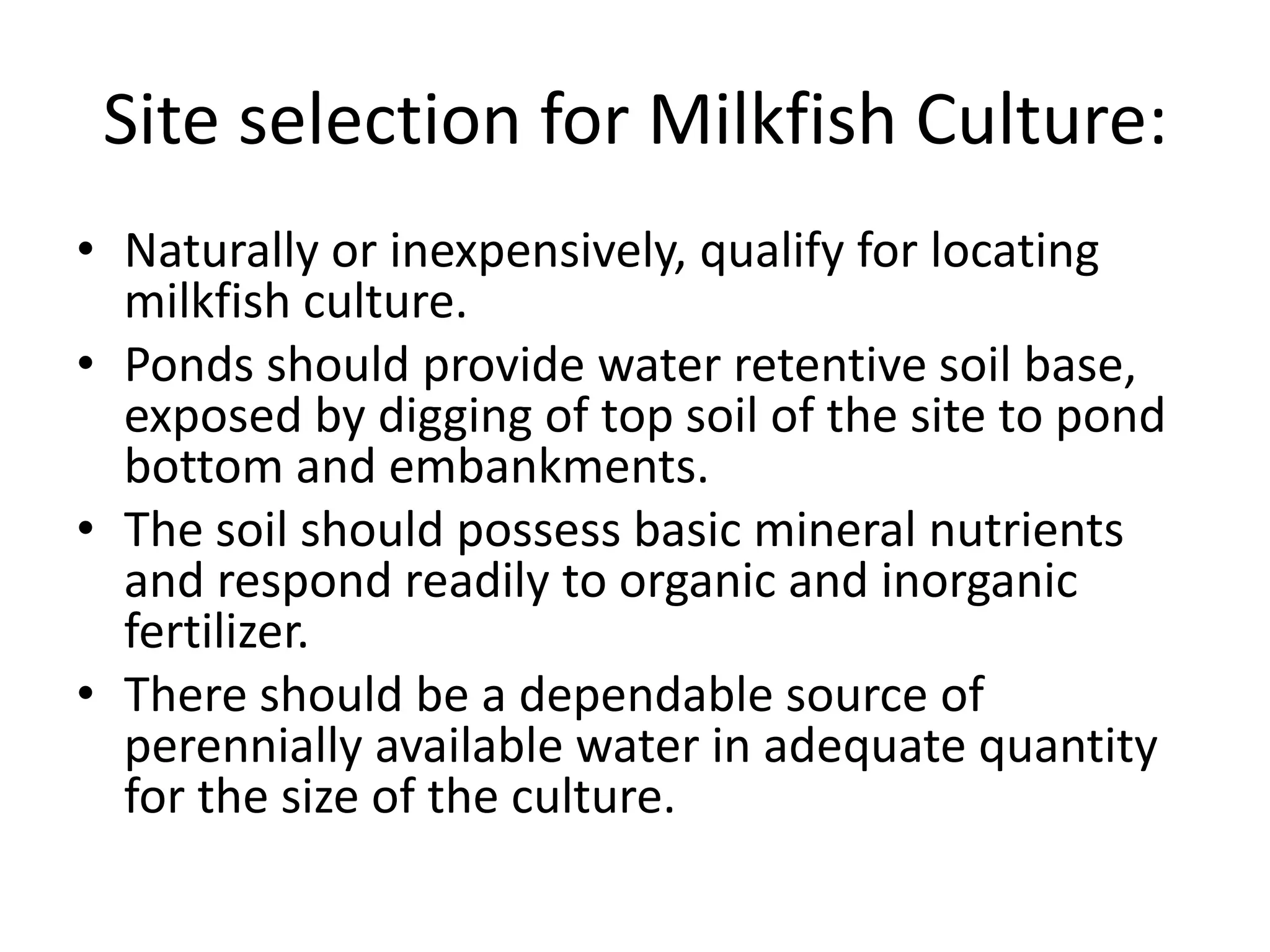 Milkfish culture report | PPTX