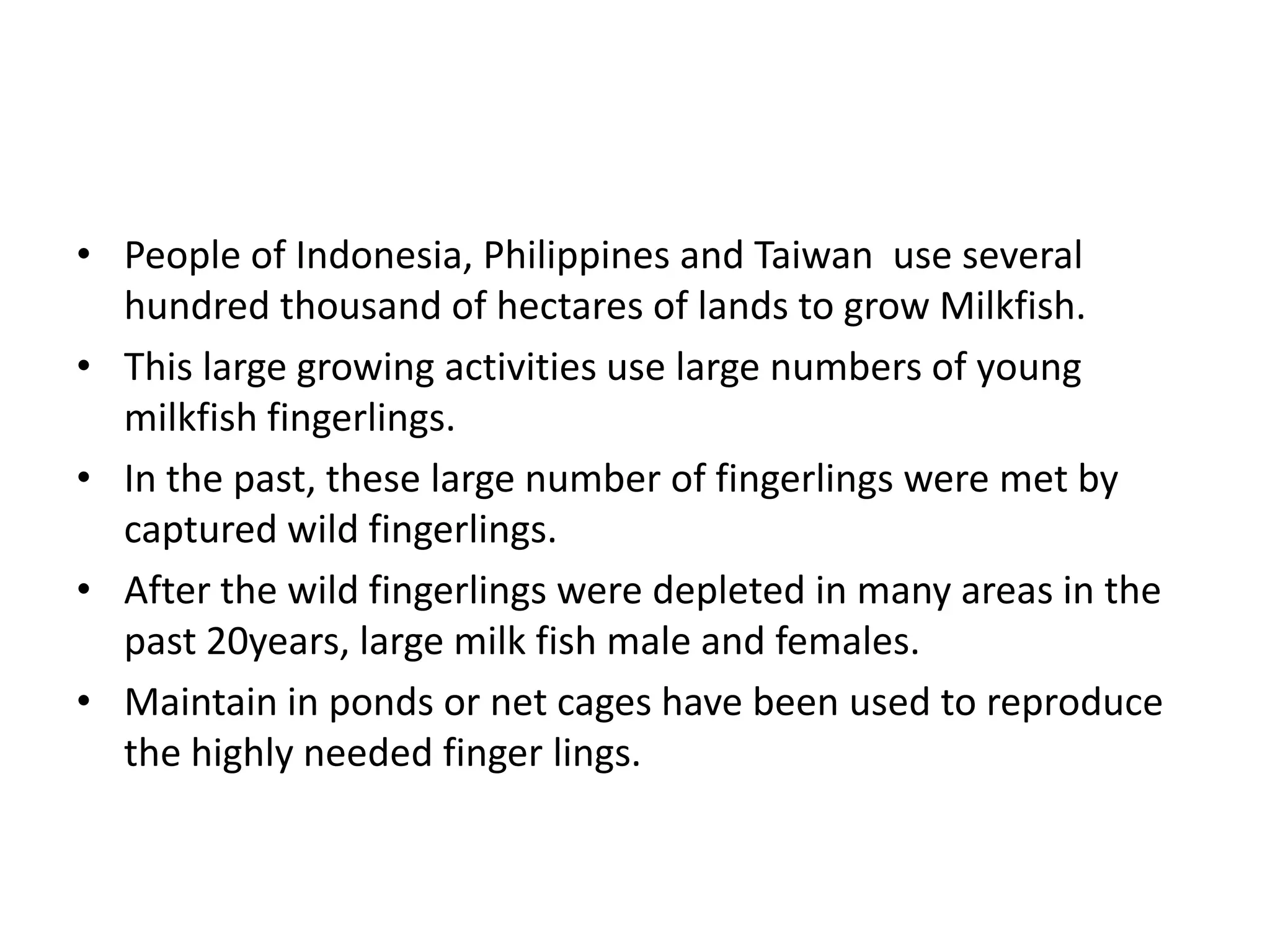 Milkfish culture report | PPTX