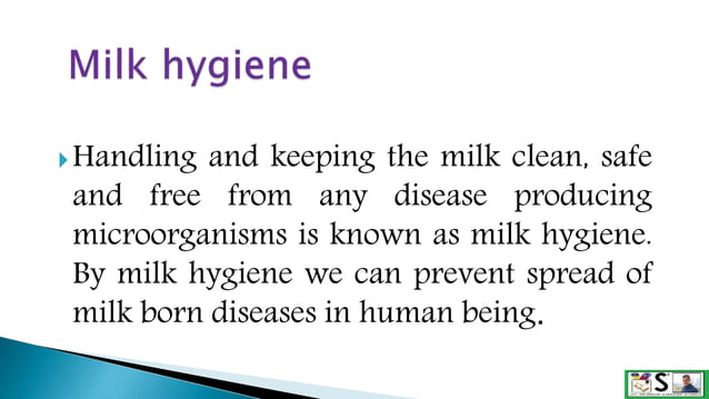 Milk hygiene and milk born diseases in english | PPTX