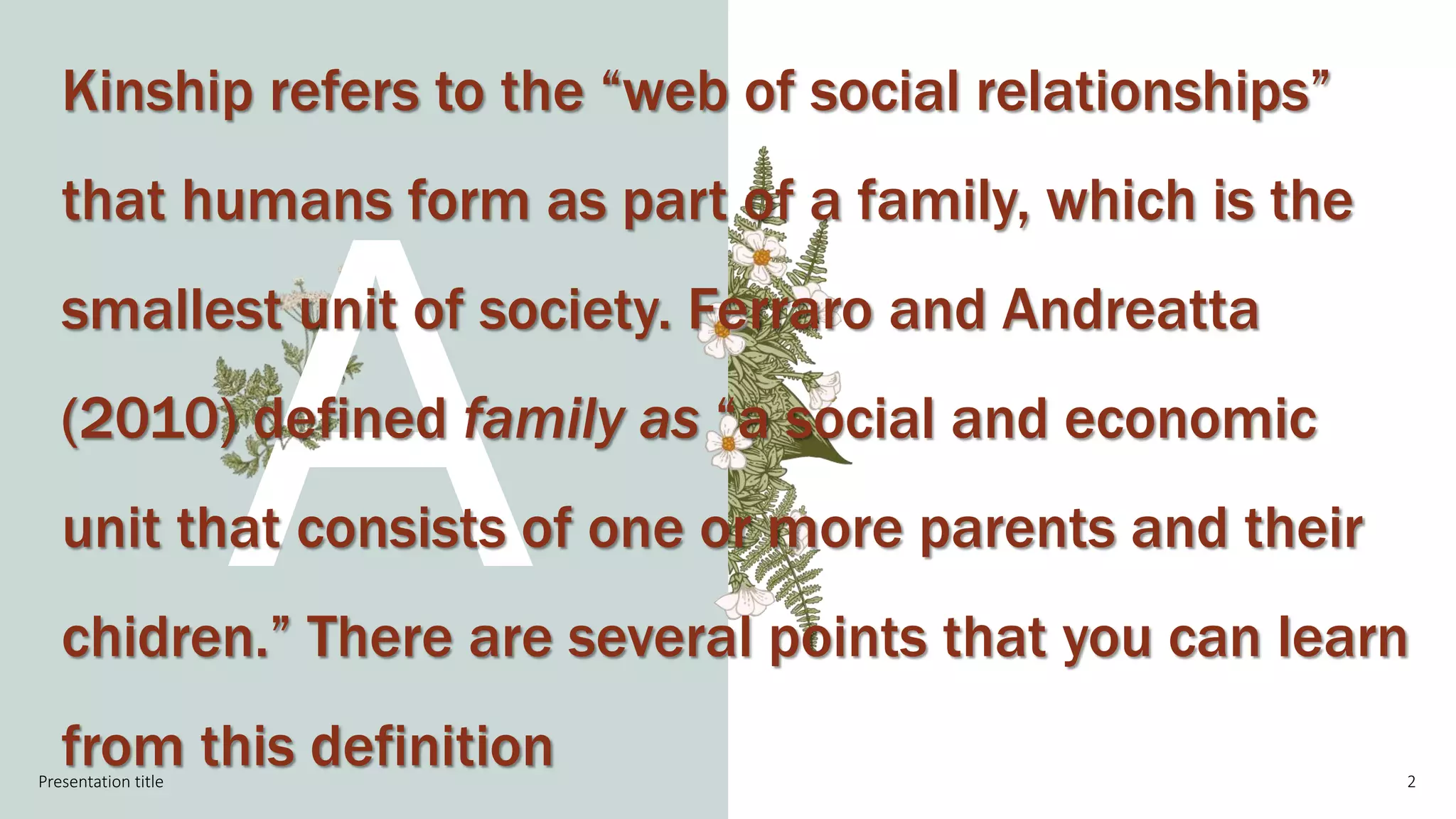 Kinship UCSP ppt | PPTX