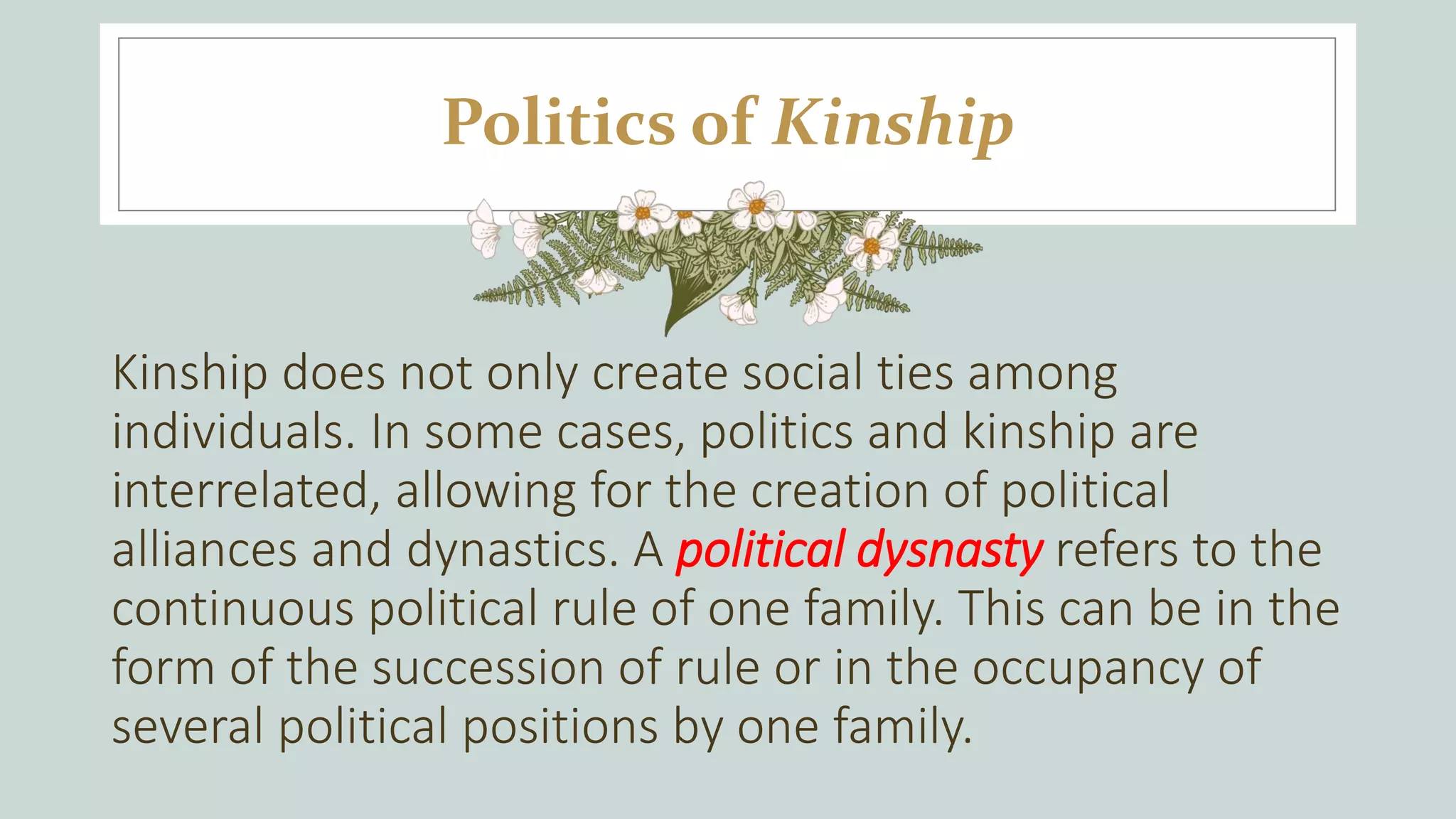 Kinship UCSP ppt | PPTX