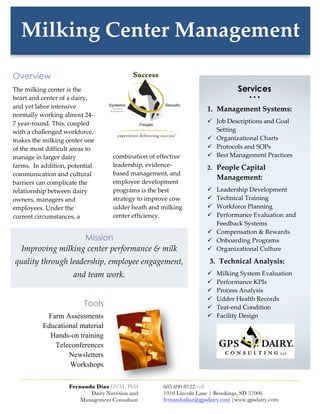 Milking Center Management | PDF