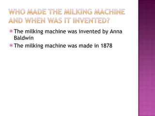 Milking machine | PPT
