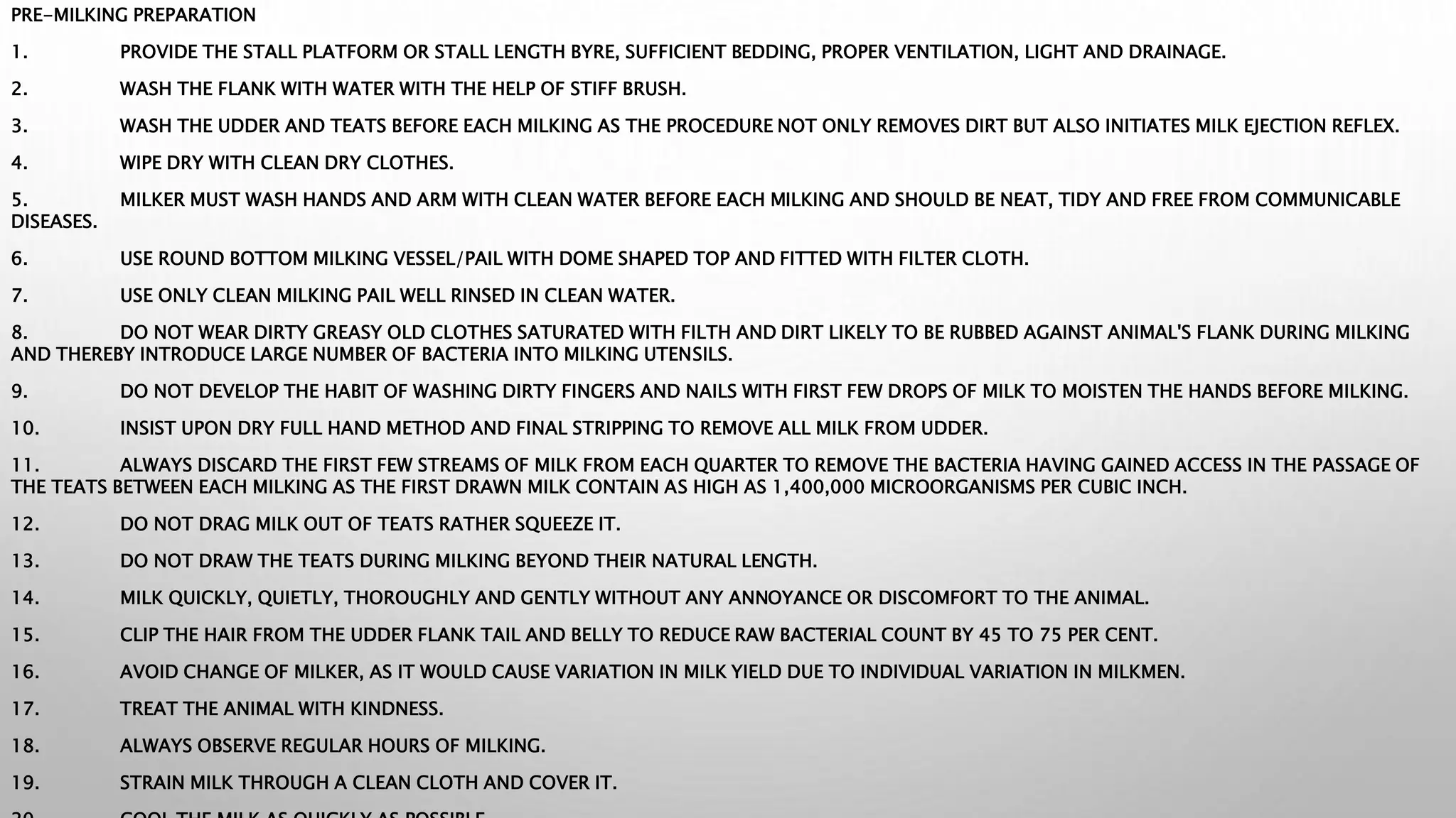 Different Milking Methods and their practices | PPTX