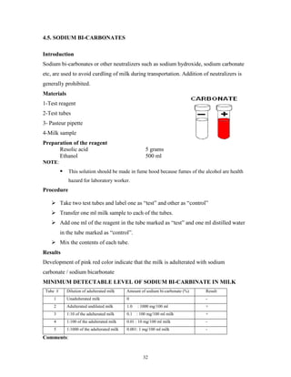 Laboratory Manual Quality Control of Milk: Quality Control of Milk | PDF