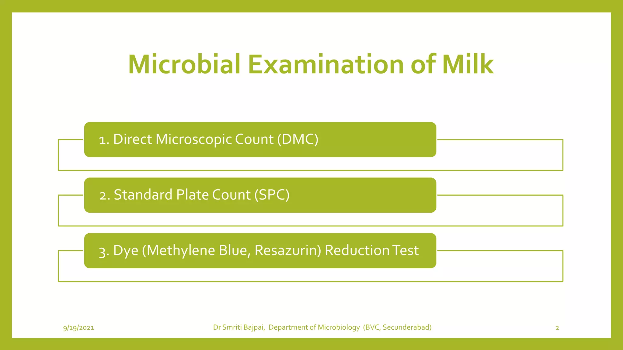 Microbial Examination of Milk .pptx