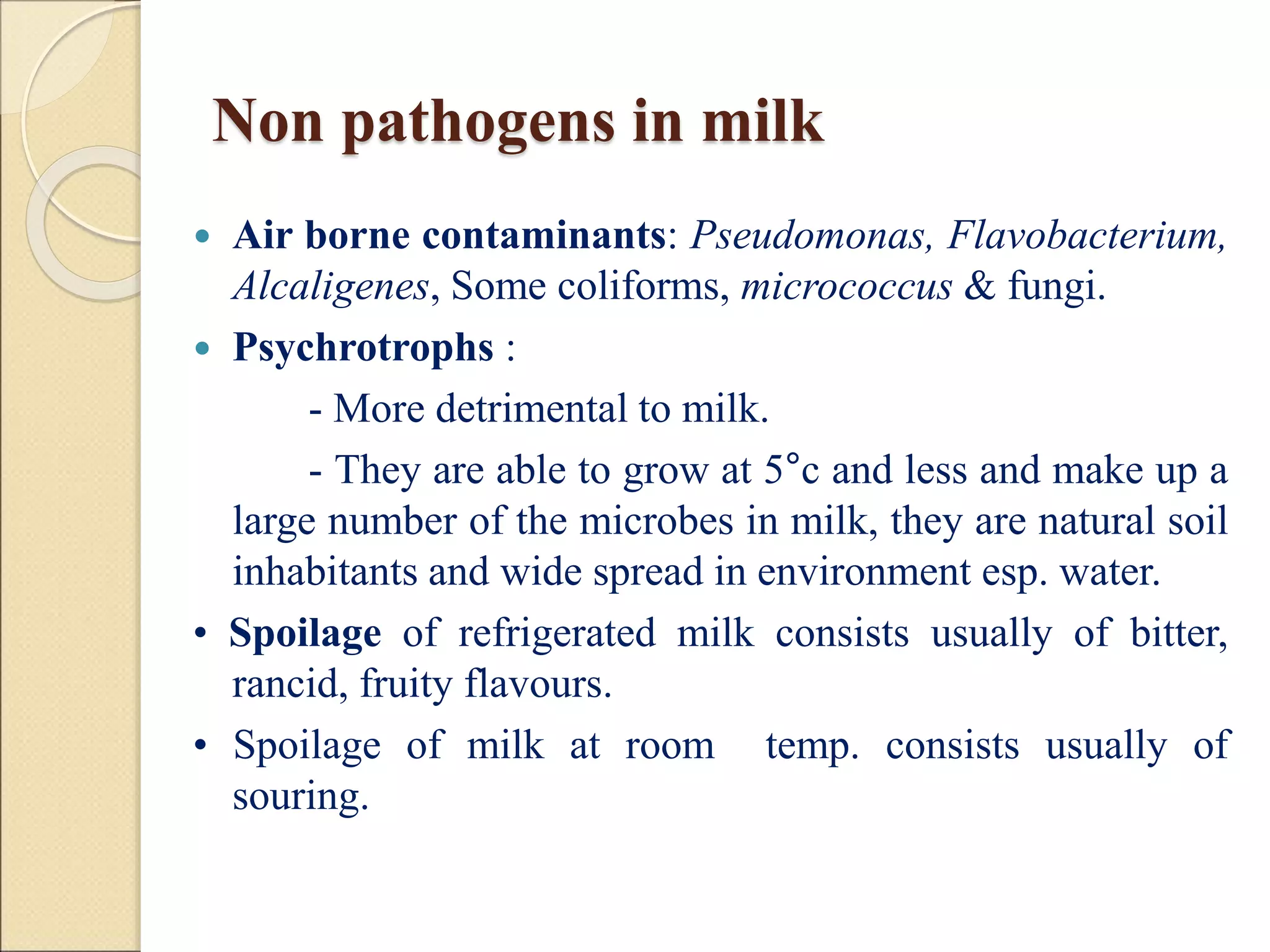 Milk microbiology | PPT | Chemistry | Science