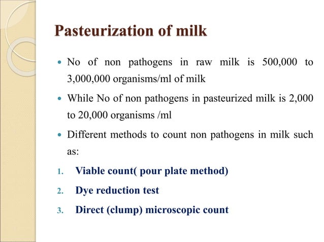 Milk microbiology | PPT | Chemistry | Science