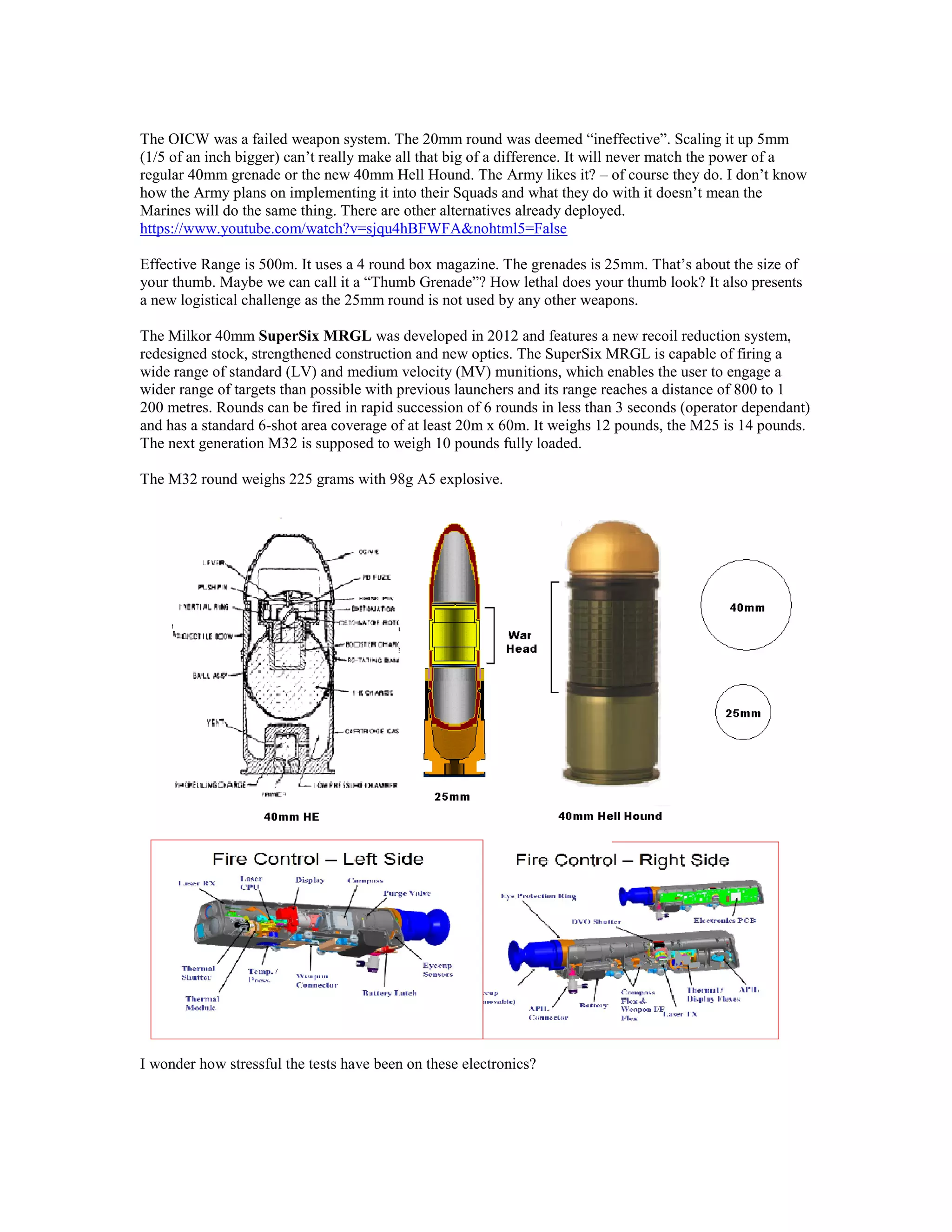 Milkor mgl vs xm25 | PDF