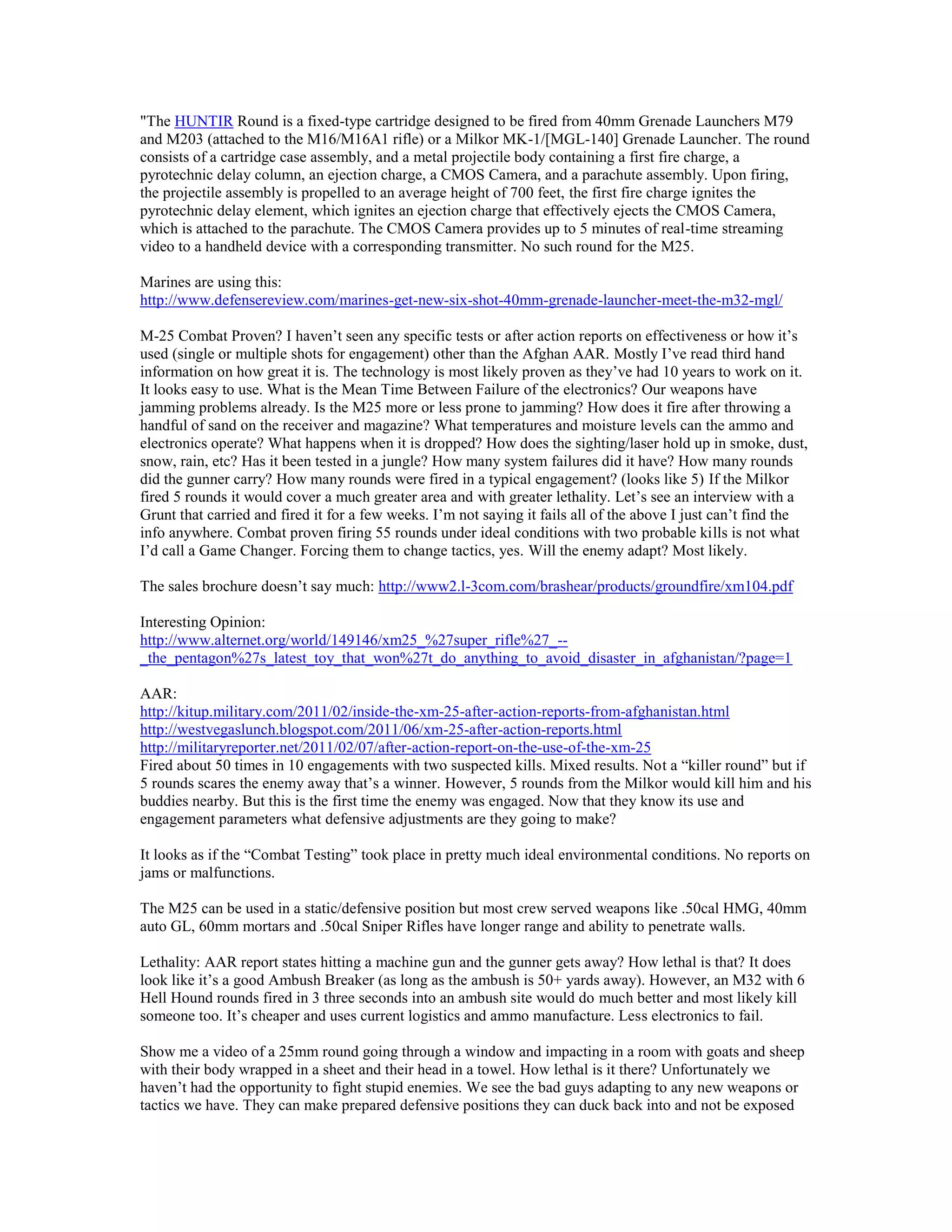 Milkor mgl vs xm25 | PDF