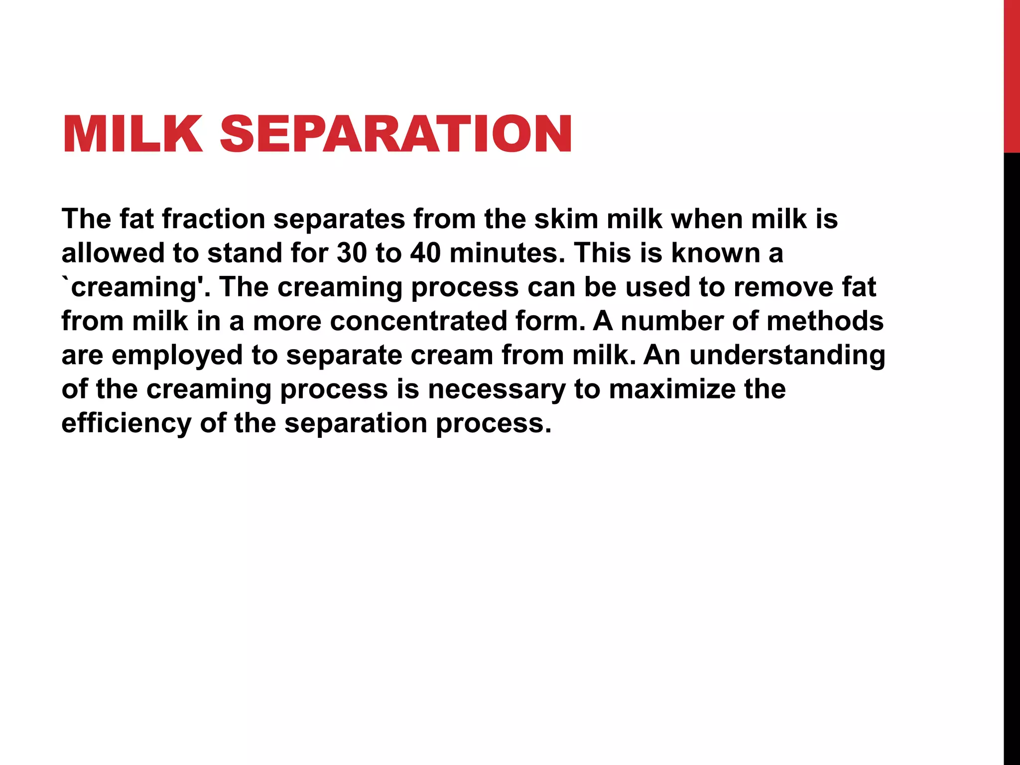 Milk processing | PPTX